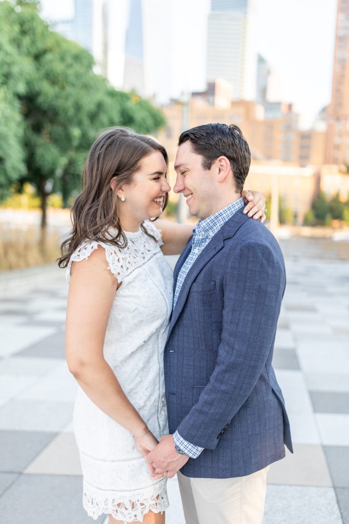 Tribeca Engagement Session | NYC Engagement Photos | By Halie